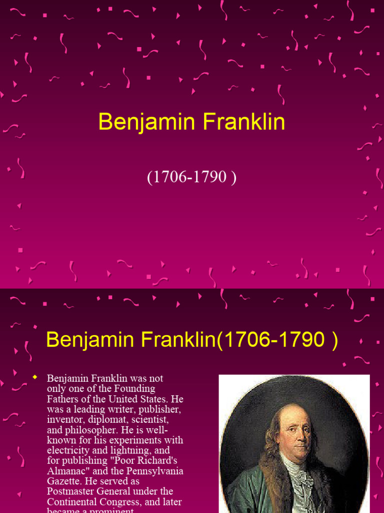 Benjamin Franklin | PDF