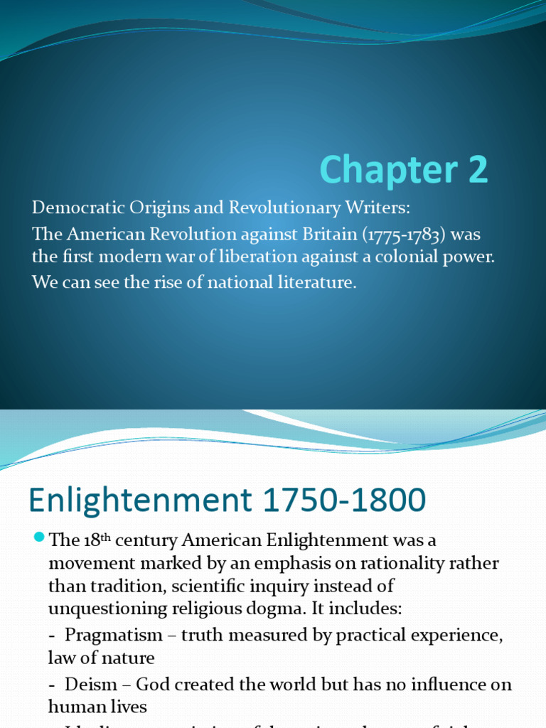 Revolutionary Writers & Enlightenment | PDF | Transcendentalism | Age ...