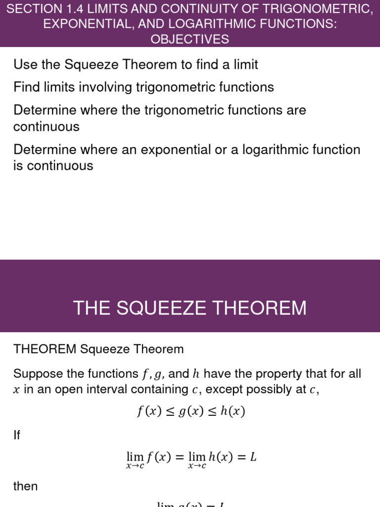 Sections 1.4 | PDF | Trigonometric Functions | Elementary Mathematics