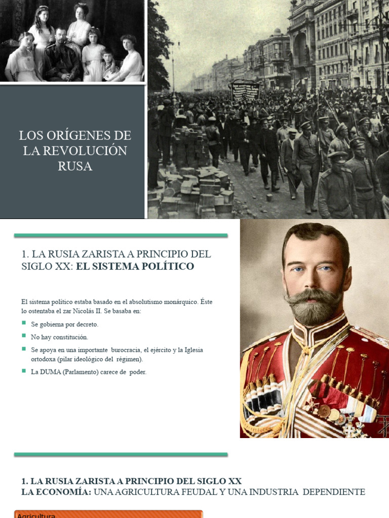 Tema 5. La Revolución Rusa | PDF | Vladimir Lenin | Imperio ruso