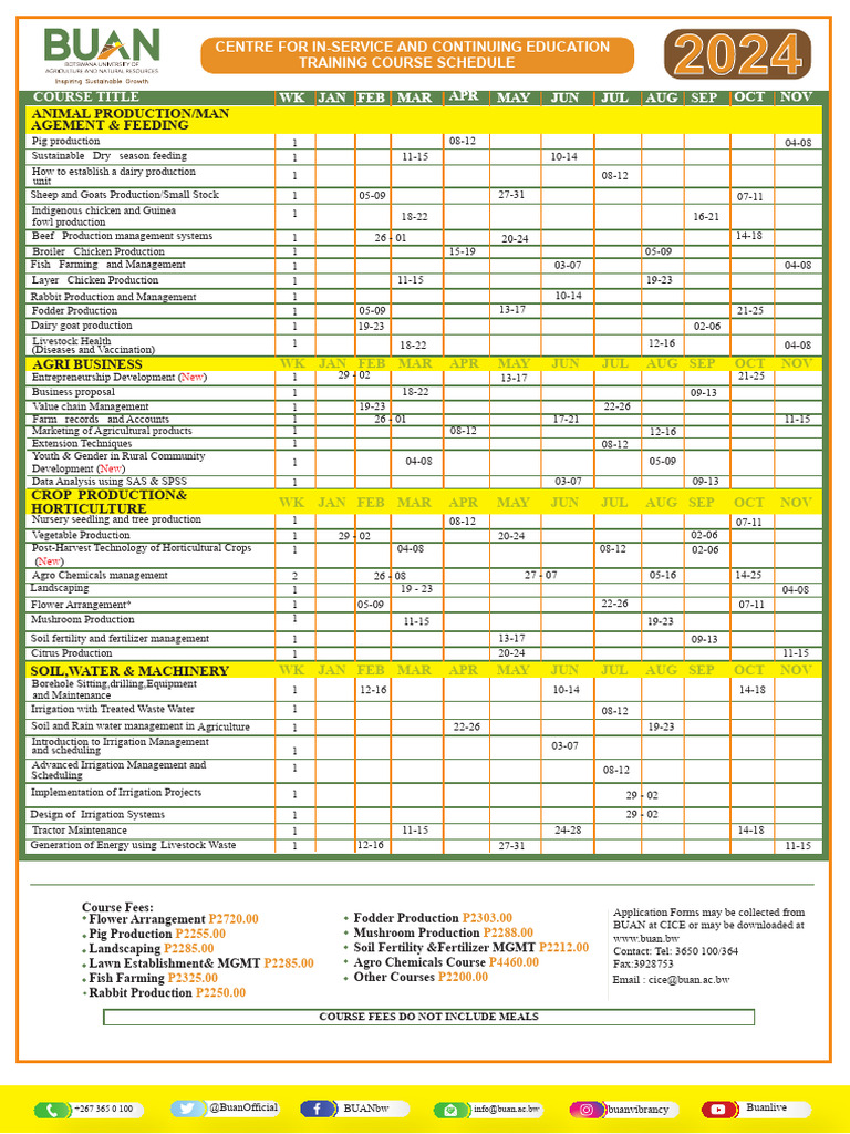 2024 CICE Calendar | PDF