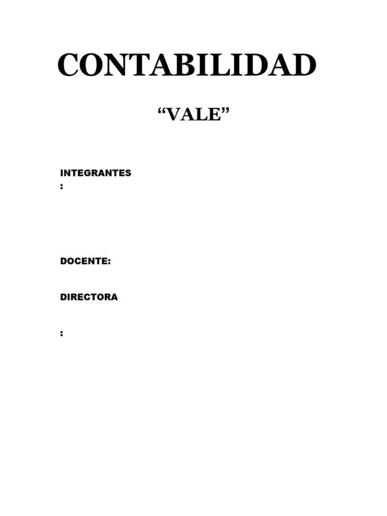 El Vale | PDF | Pagos | Dinero