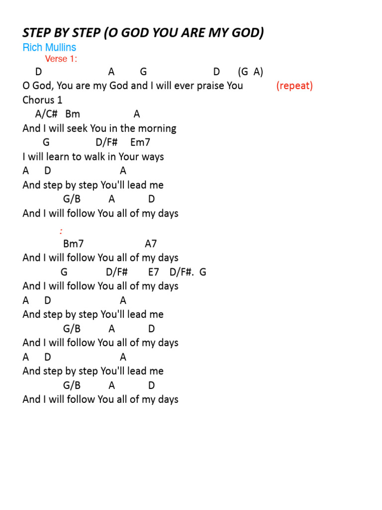 Step by Step: Worship Chords Guide | PDF
