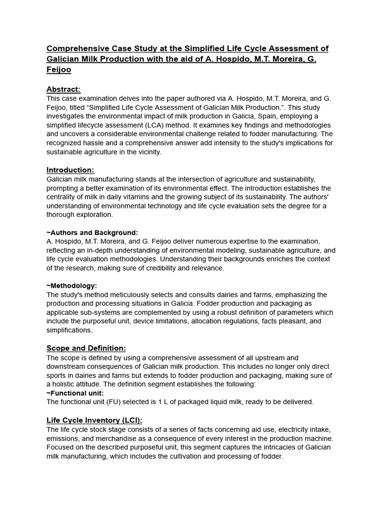 Life Cycle Assessment | PDF | Agriculture | Life Cycle Assessment