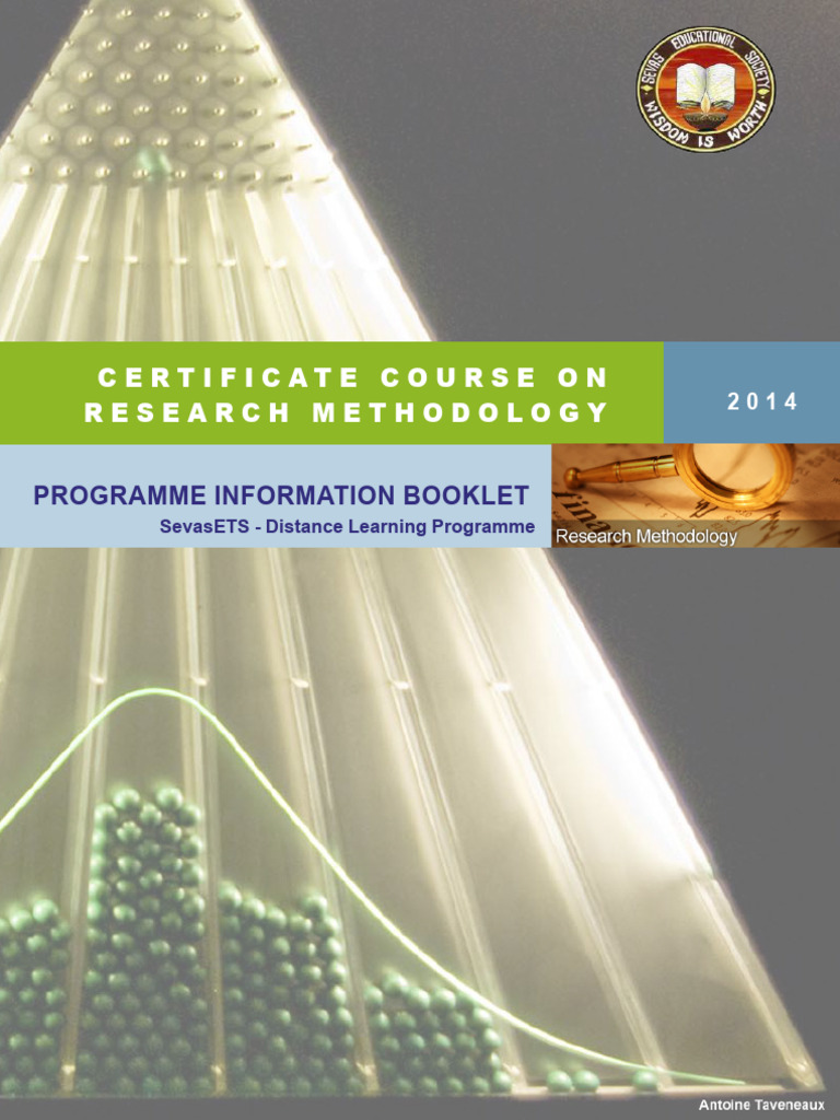 Three Months Certificate Course On Research Methodology - Sevas ...