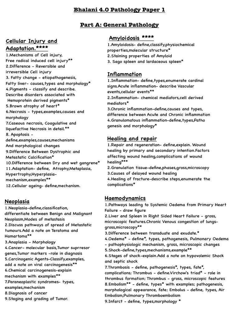 Bhalani 2nd Year MBBS Pathology Guide | PDF | Anemia | Epidemiology