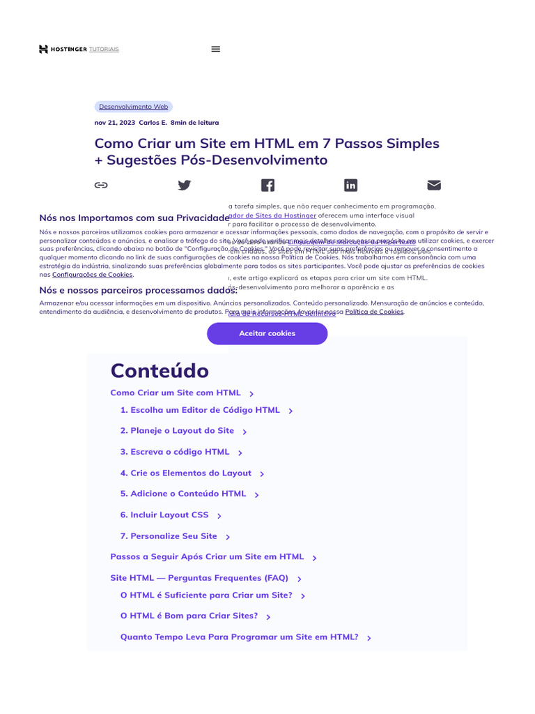 Guia HTML para Iniciantes | PDF