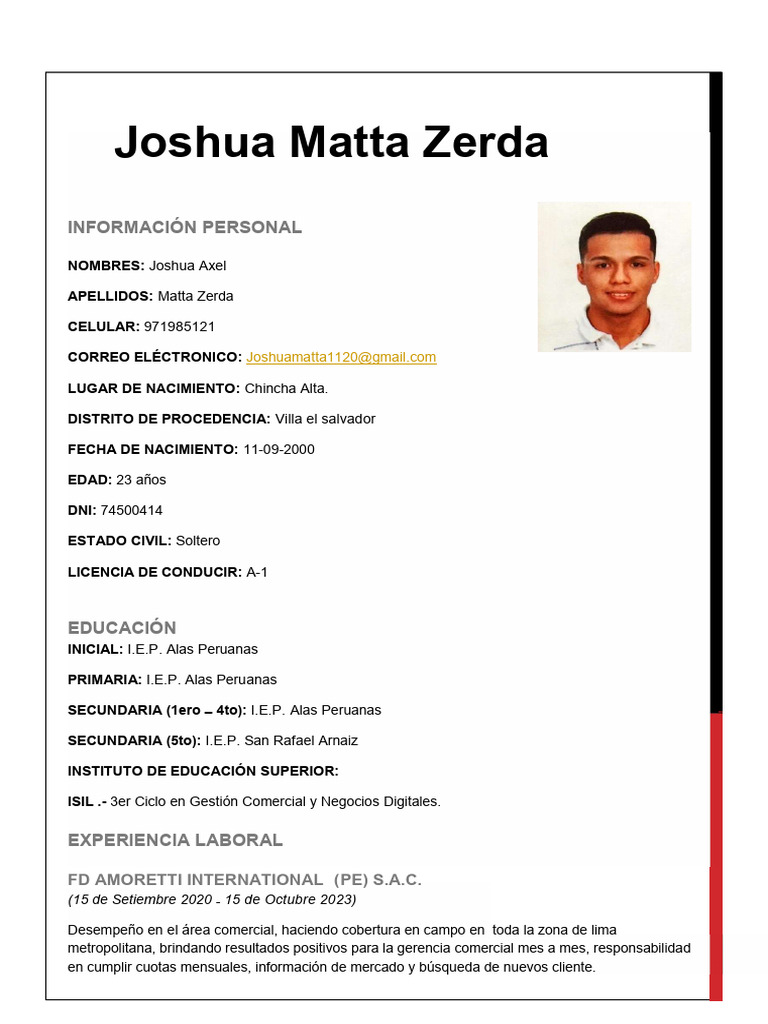 Joshua Matta Nov 2023 | PDF | Ciencias sociales