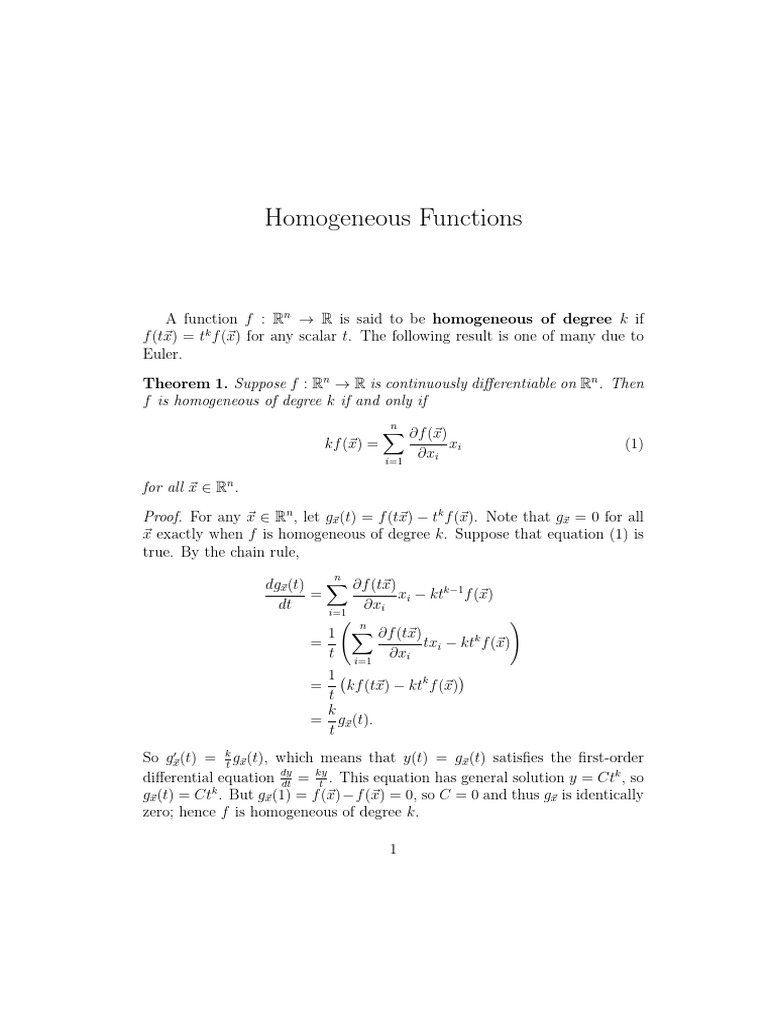 Homog | PDF | Mathematics | Algebra