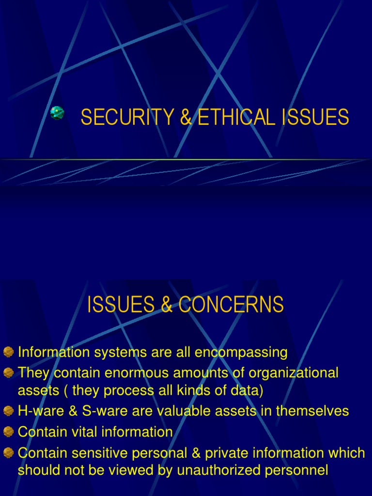 Security & Ethical Issues | PDF | Computer Virus | Computer Security