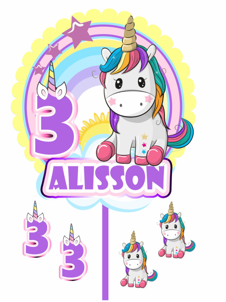 Topper para Pastel | PDF