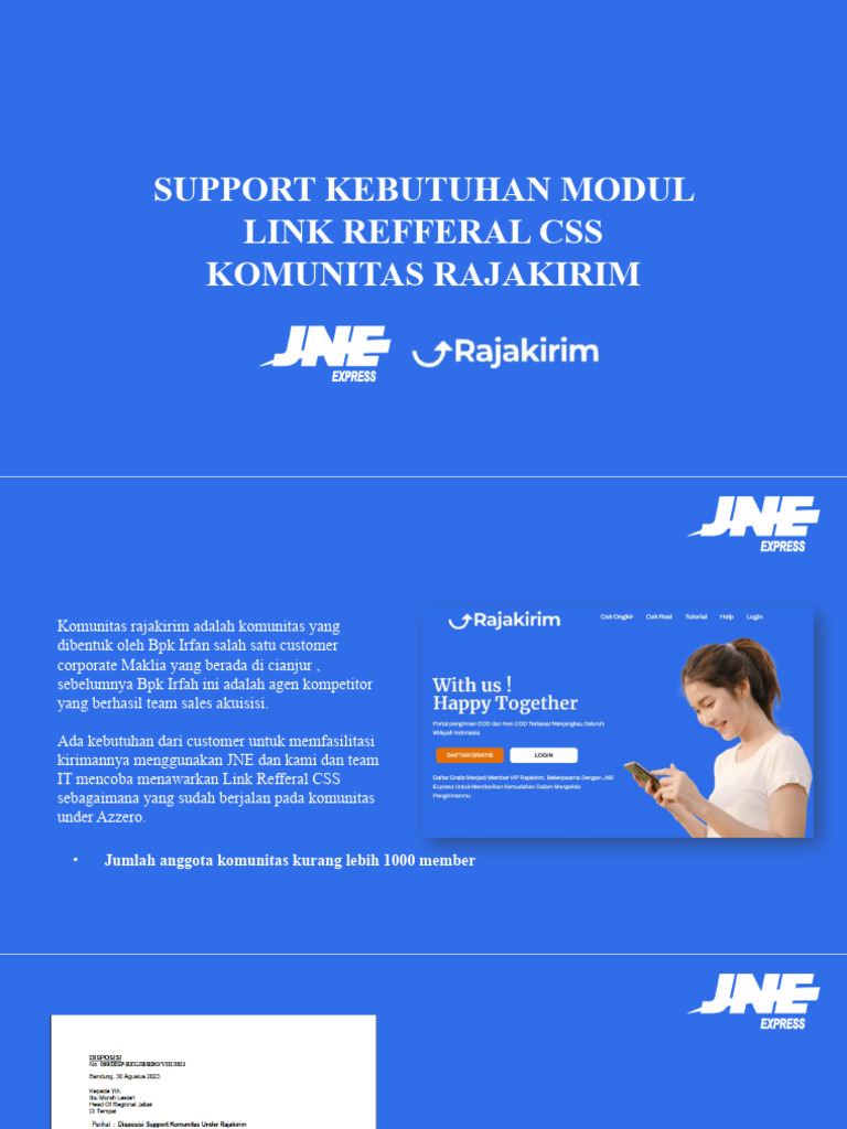 JNE & Rajakirim | PDF | Pengelolaan Keuangan & Uang | Teknologi & Rekayasa