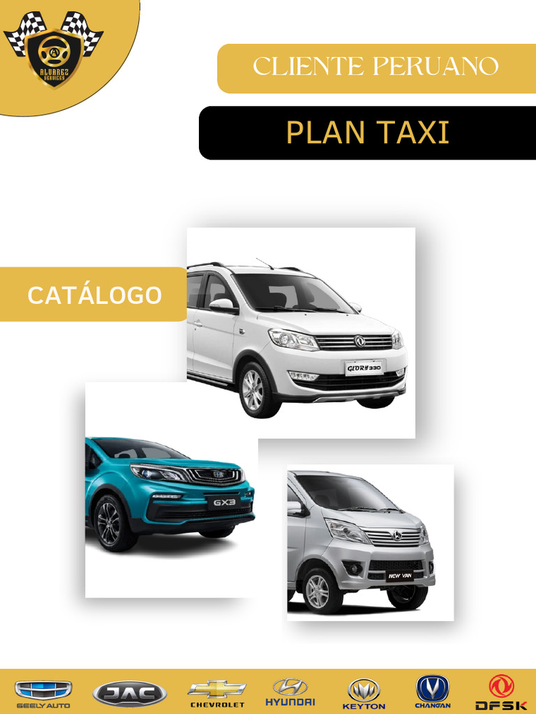 Catálogo Plan Taxi | PDF | Vehículo de motor | Vehículos