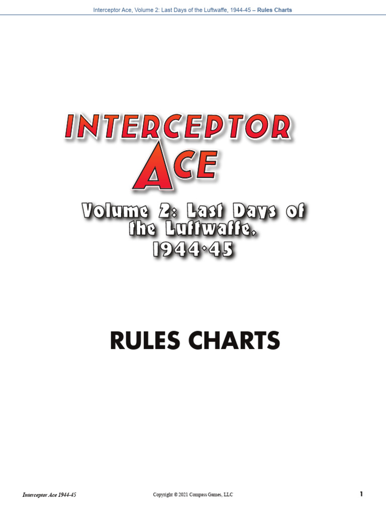 IA 1944-45 Rules Charts | PDF | Boeing B 17 Flying Fortress | Fighter ...