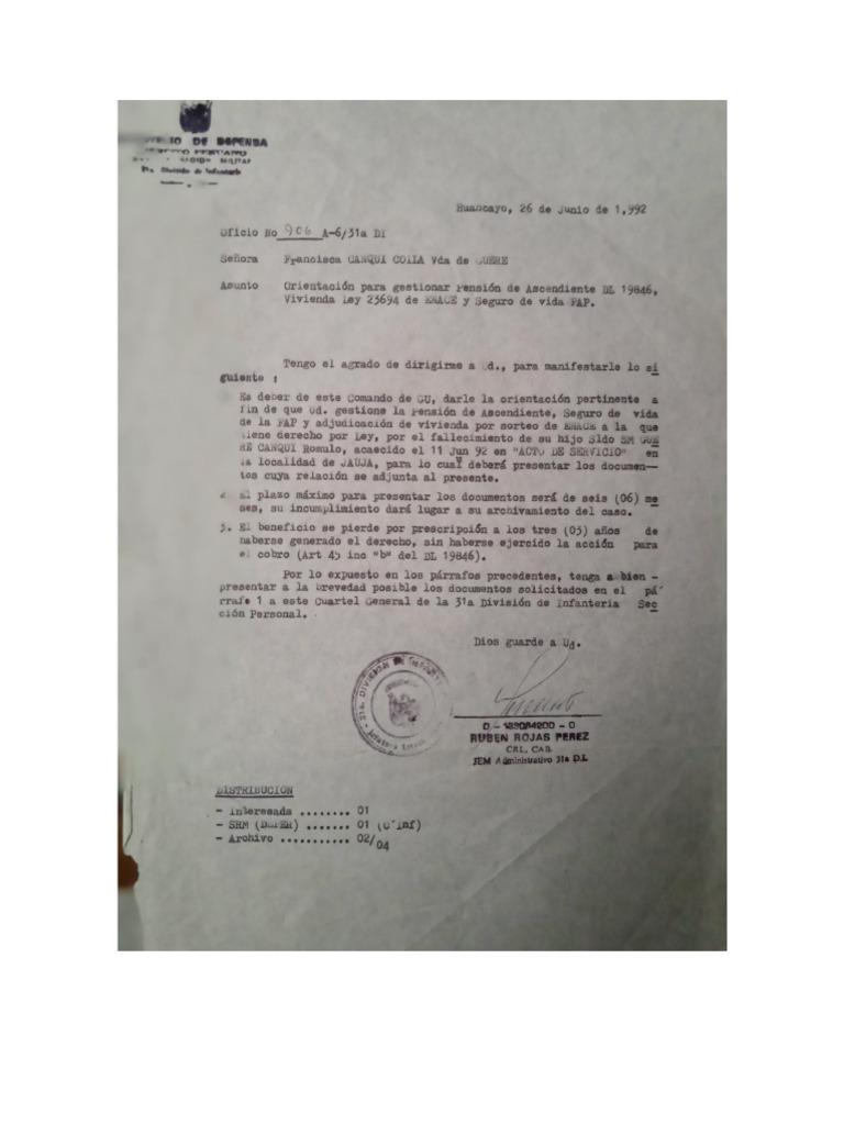 Solic, Decla, Cartas | PDF