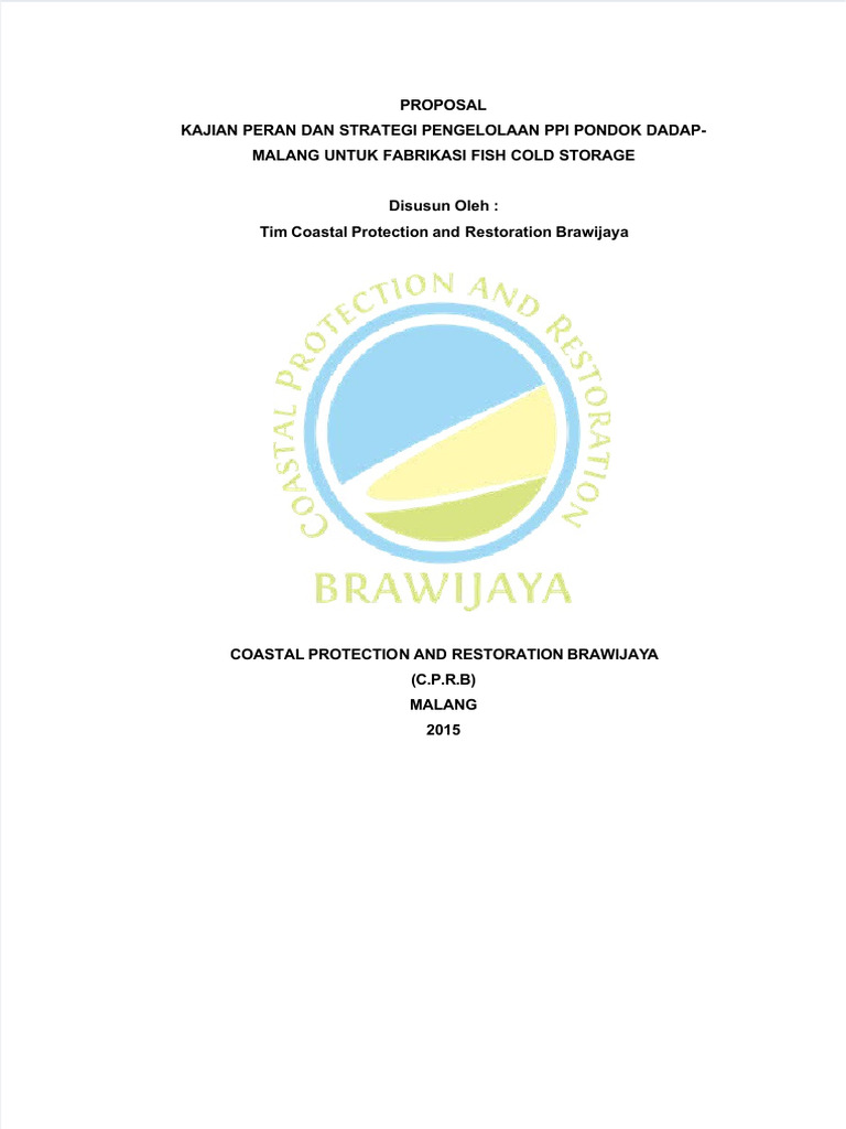 Contoh Proposal Pembangunan Cold Storage 1 | PDF | Sains & Matematika