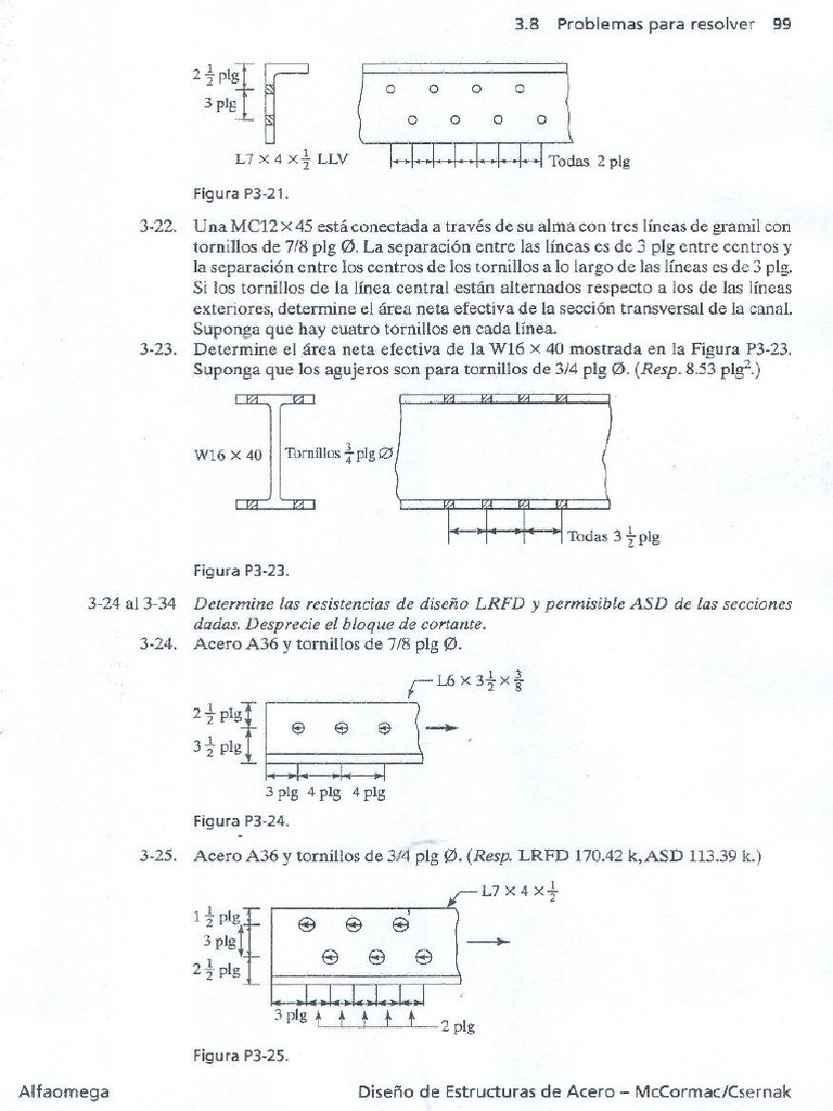 Problemas Cap 3 McCormac 6 | PDF