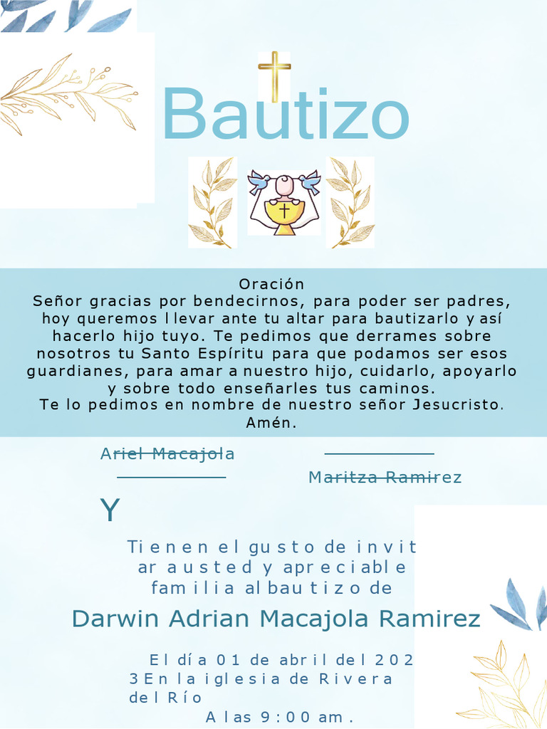 Bautizo Niño 2 | PDF