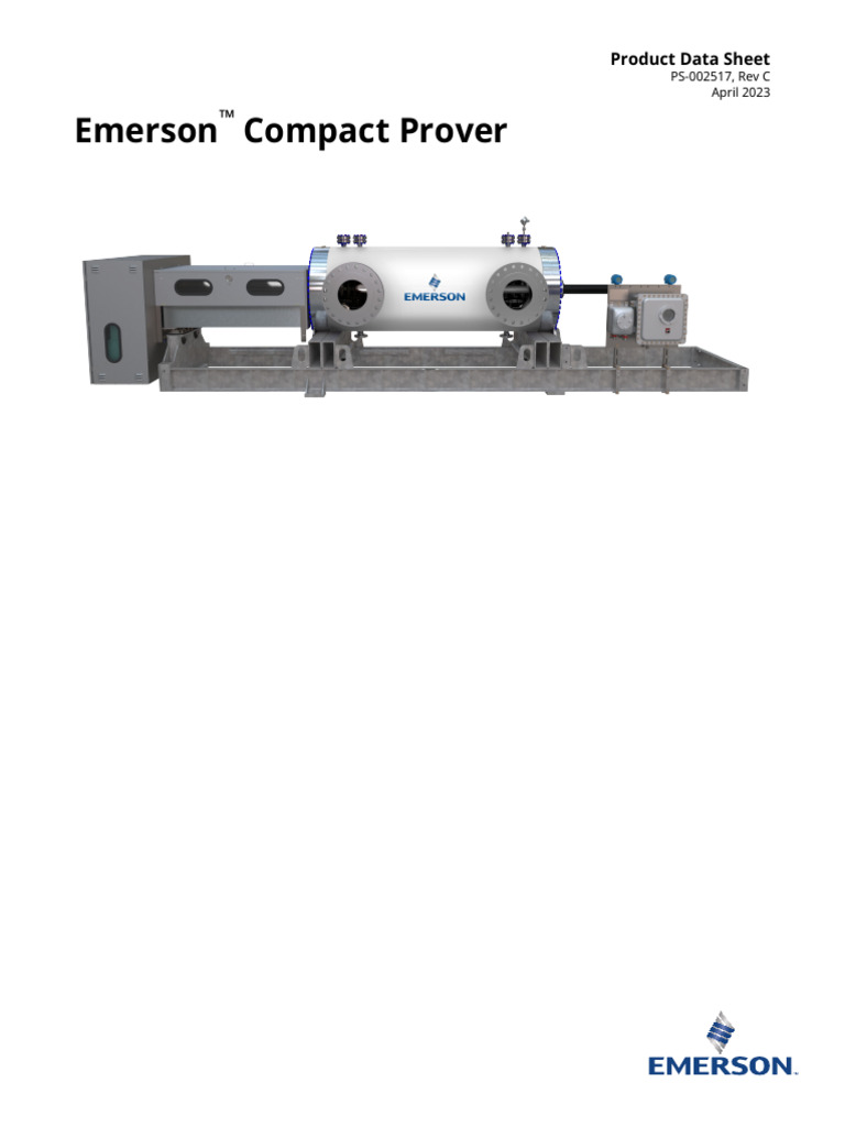 Product Data Sheet Emerson S Next Generation Compact Prover en 7273482 | PDF | Flow Measurement ...