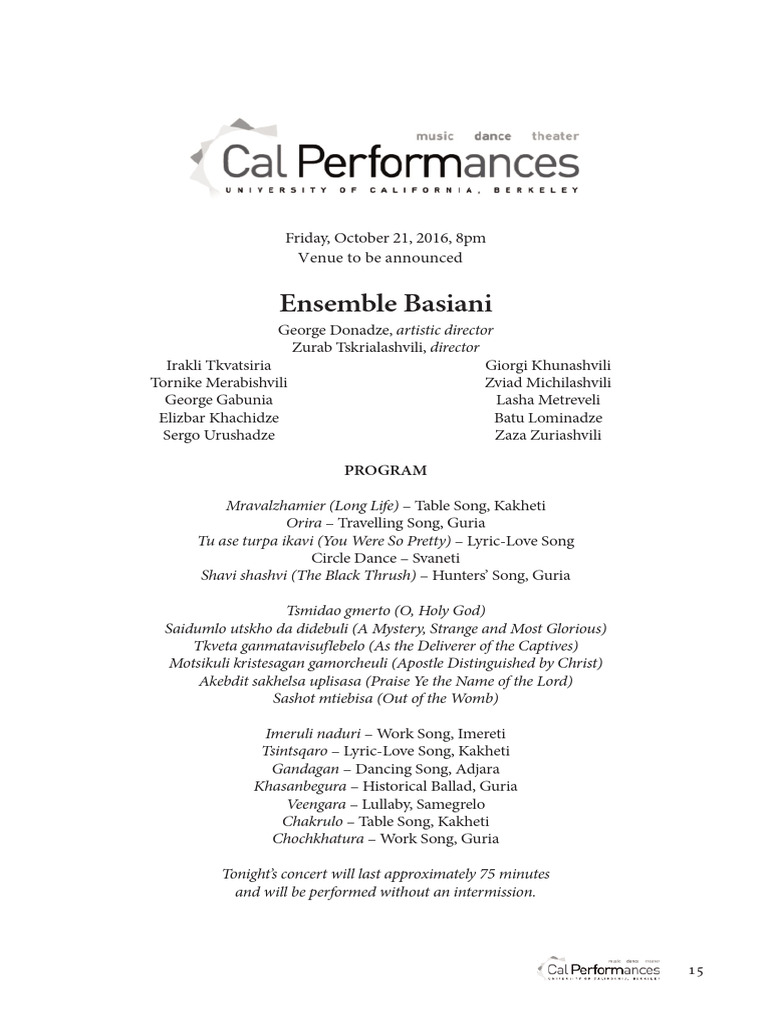 PN Basiani | PDF | Choir | Georgia (Country)