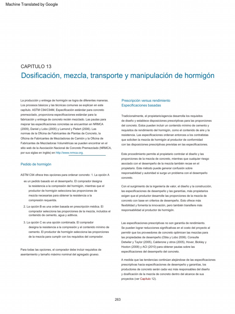 Opciones y Técnicas de Mezcla de Hormigón | PDF | Hormigón | Cemento