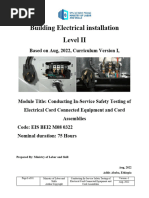 Electrical Installation Level 5 Learning Guide | PDF | Curriculum | Vocational Education