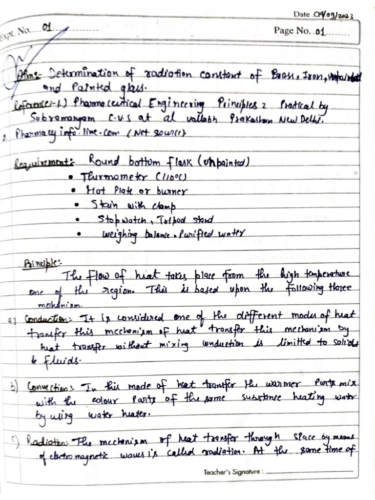 Pharmaceutical Engineering Practical | PDF