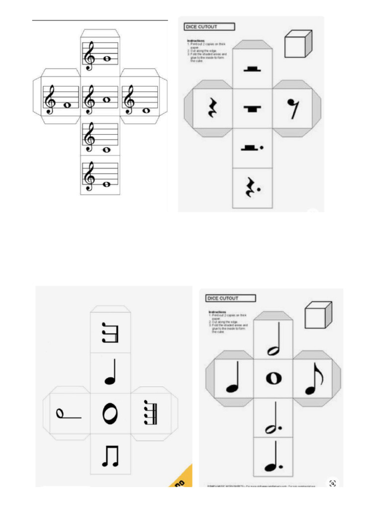 Dados Musicais Aula Música | PDF