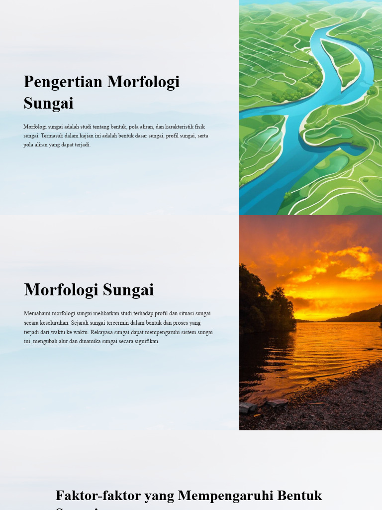 Pengertian Morfologi Sungai | PDF | Sains & Matematika