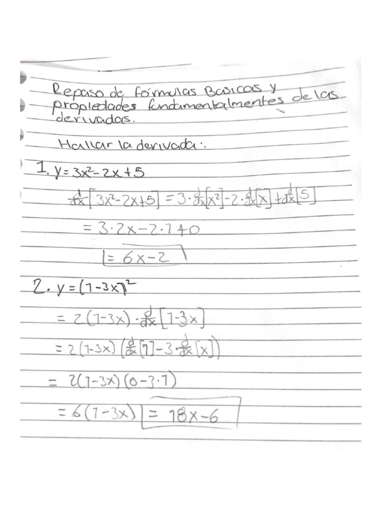 Repaso de Formulas Basicas | PDF