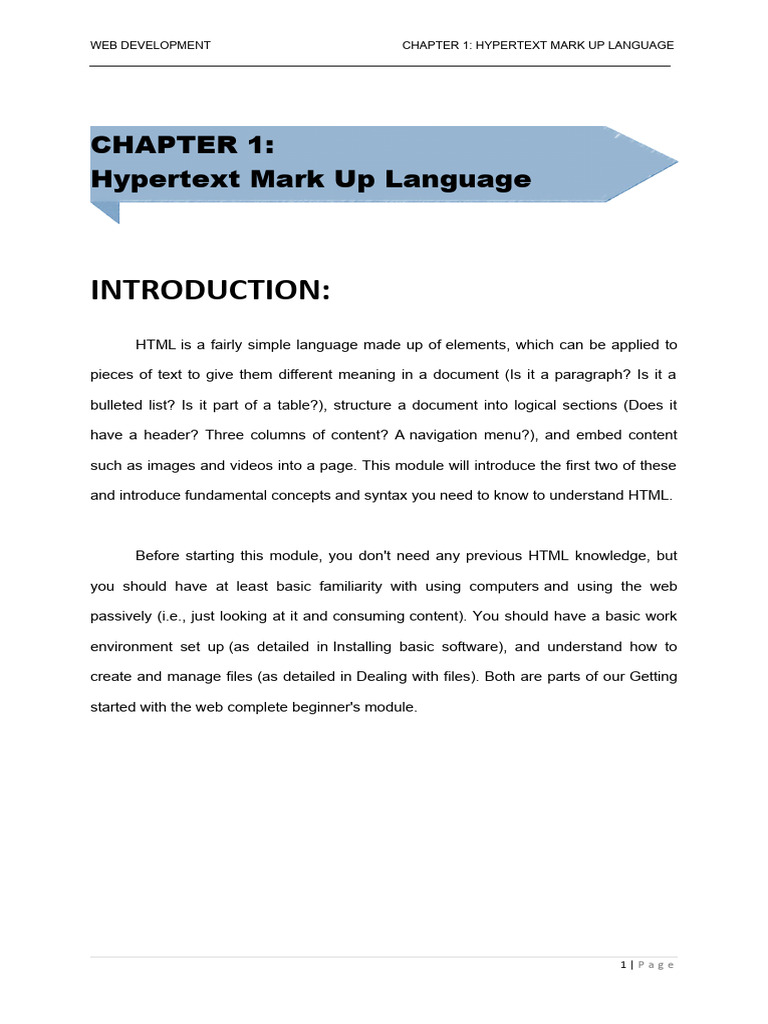 Web Dev Week 1 | PDF | Html | World Wide Web