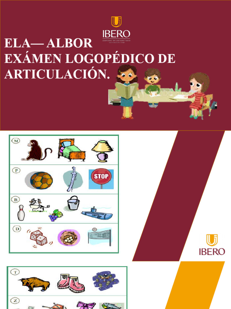 Examen Logopédico ELA-Albor | PDF