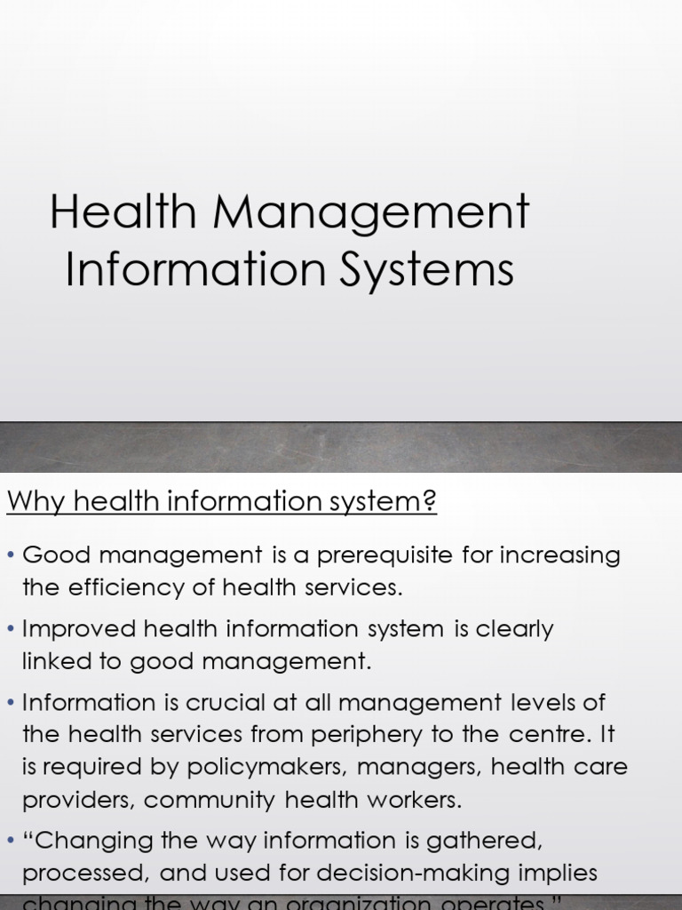 HMIS | PDF | Hospital | Health Care