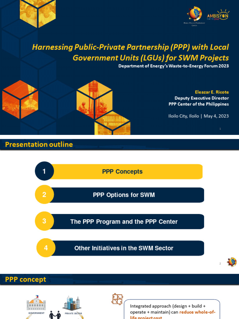 PPP Concept From WTE-Forum | PDF | Public–Private Partnership | Waste ...