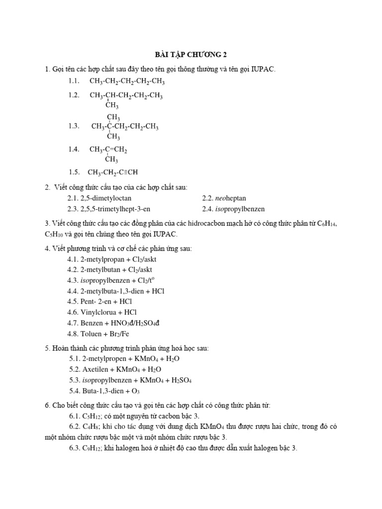 Bai Tap Chuong 2 | PDF