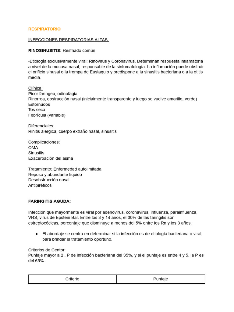 1 Patología Pediatría | PDF | Tuberculosis | Especialidades Medicas