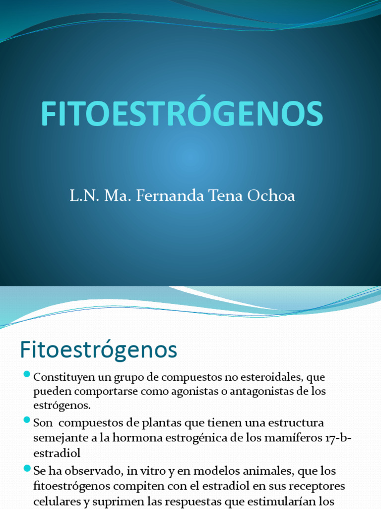Fitoestrógenos | PDF | Cáncer de mama | Estradiol