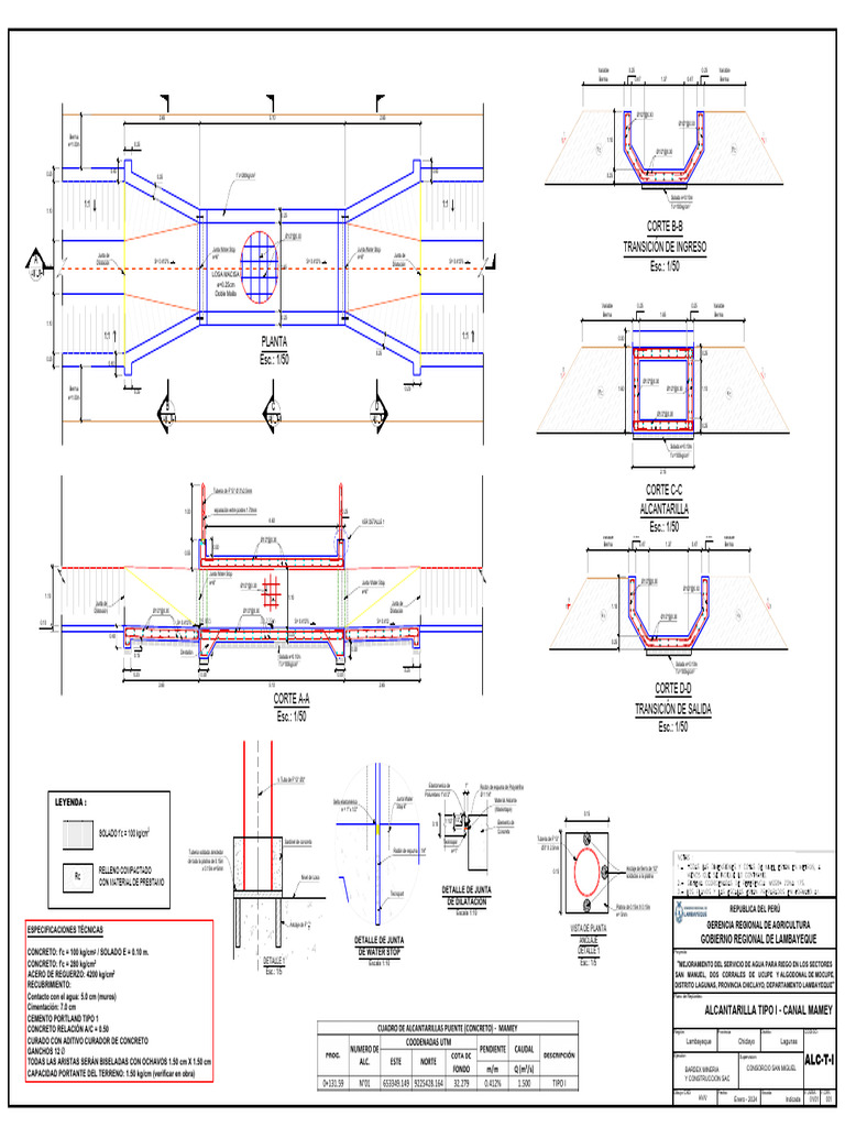 Alcantarillas - Mamey-Alc - T I | PDF | edificio | Construyendo tecnología
