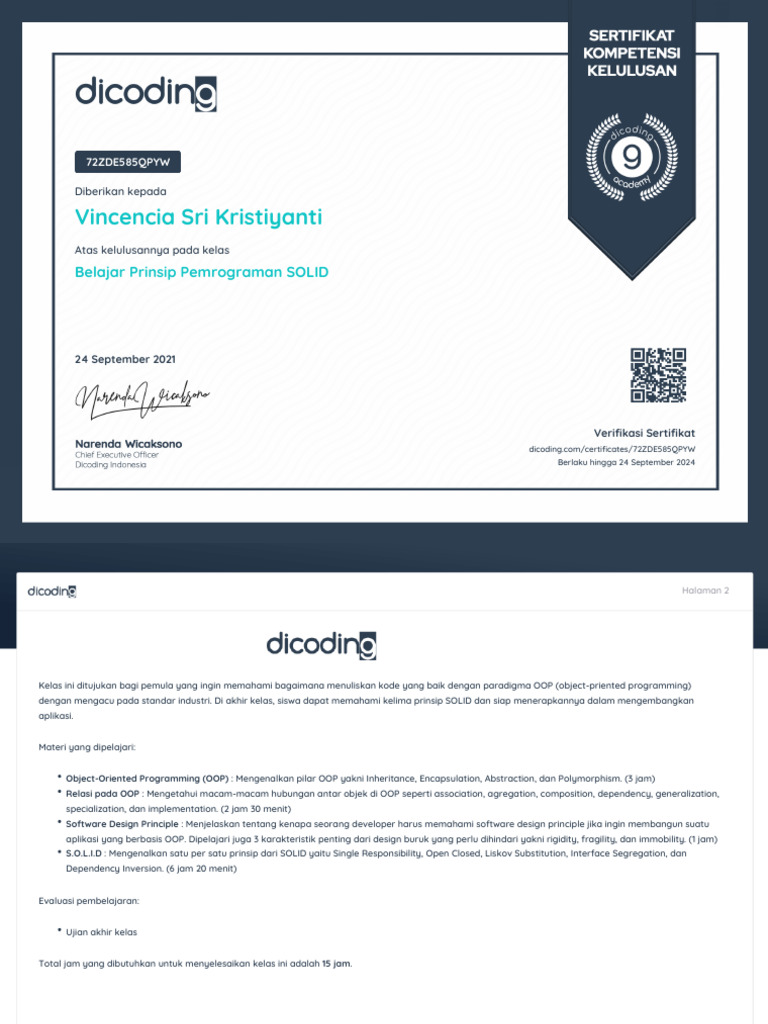 Belajar Prinsip Pemrograman SOLID | PDF
