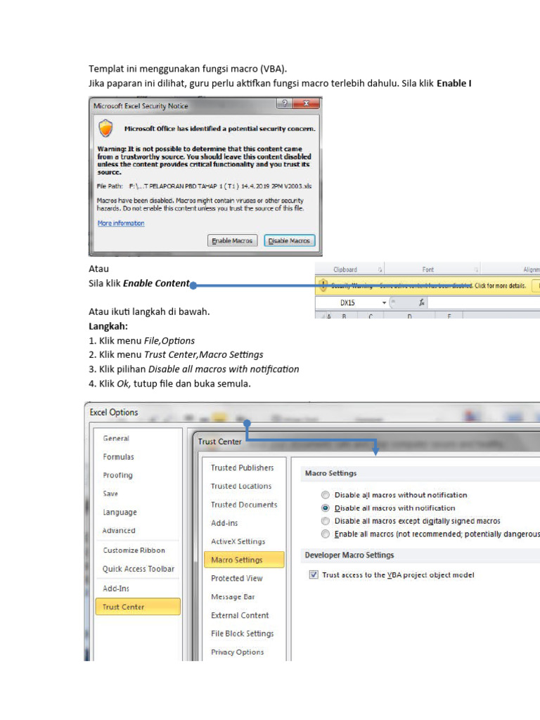 Template Tahap 1 | PDF