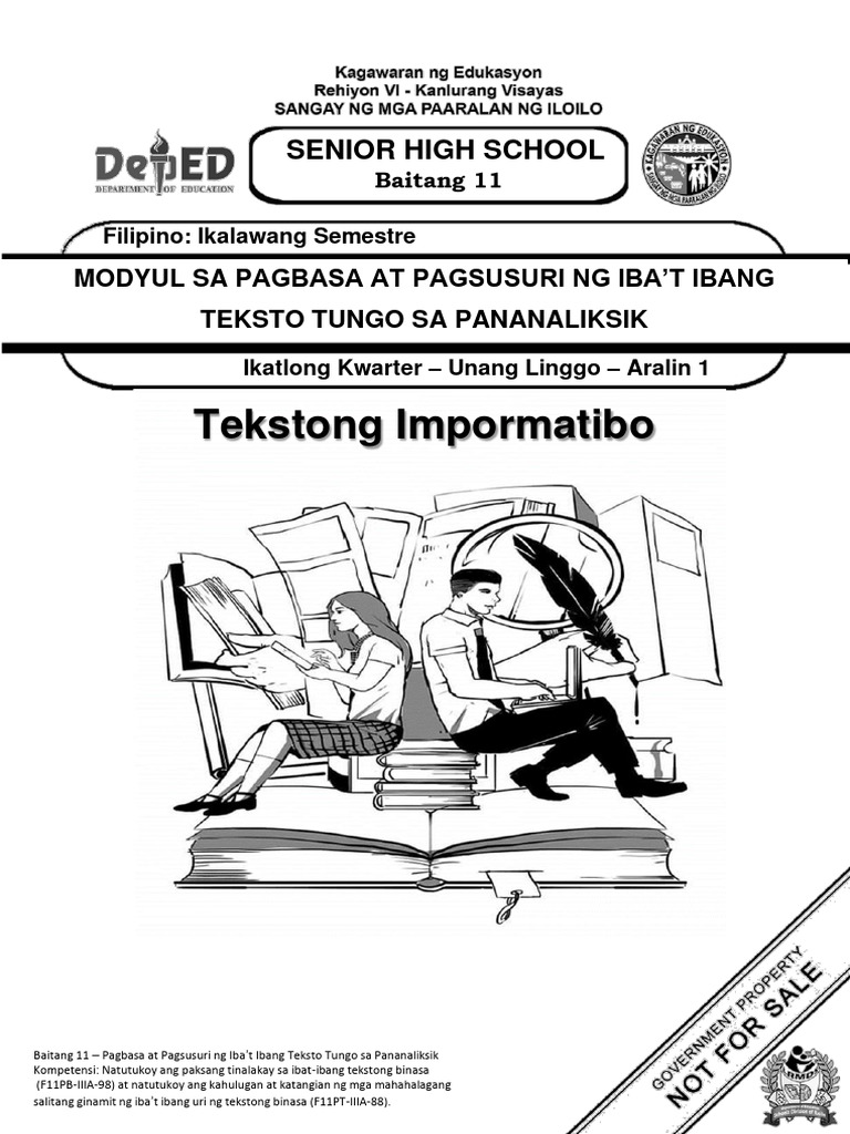 Fil11 Q3 Wk1 Aral1 | PDF