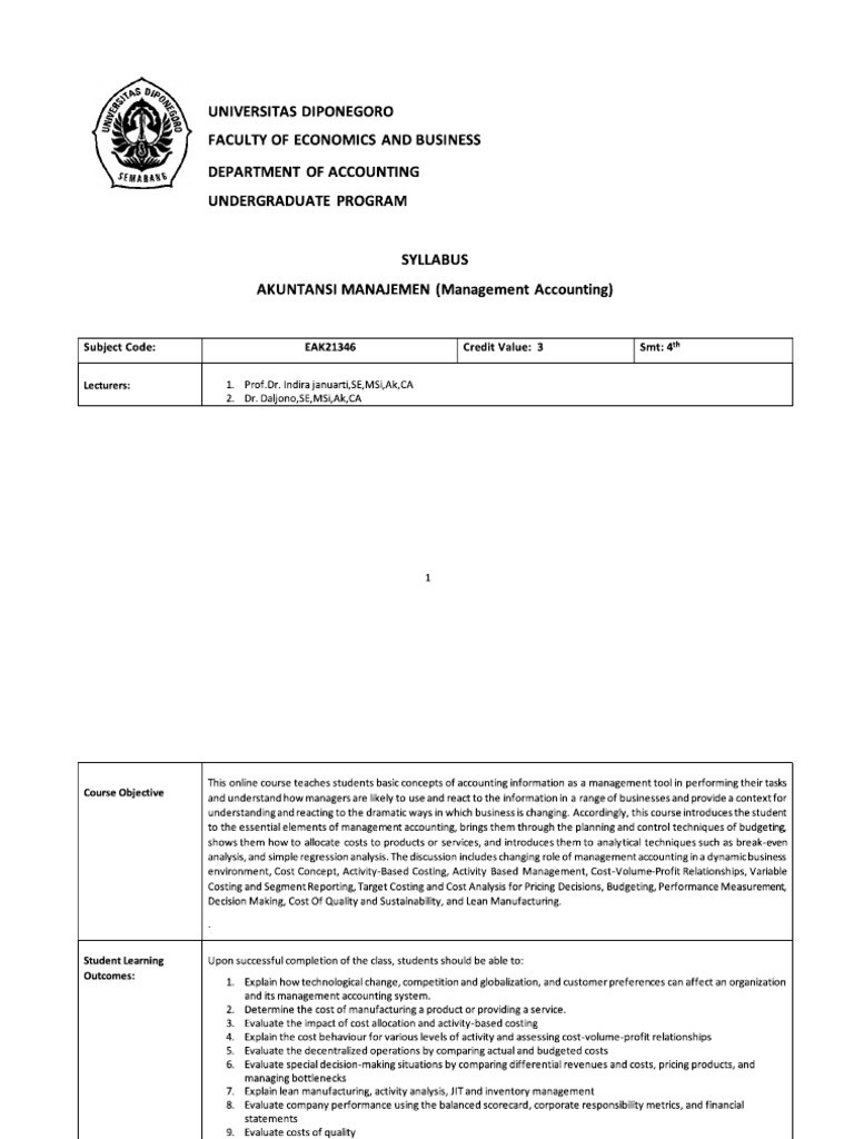 Akmen Syllabus | PDF