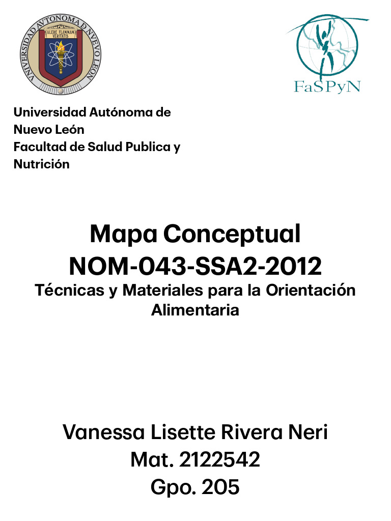 Mapa Conceptual Nom-043 | PDF