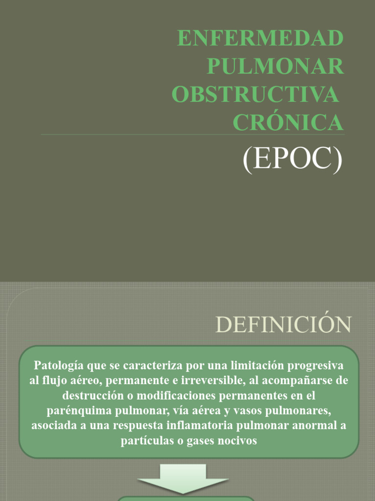 08 Epoc 1 | PDF | Enfermedad pulmonar obstructiva crónica | Tos