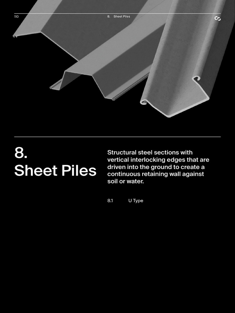 Consteel Catalogue SHEETPILES UType | PDF | Deep Foundation | Real Estate