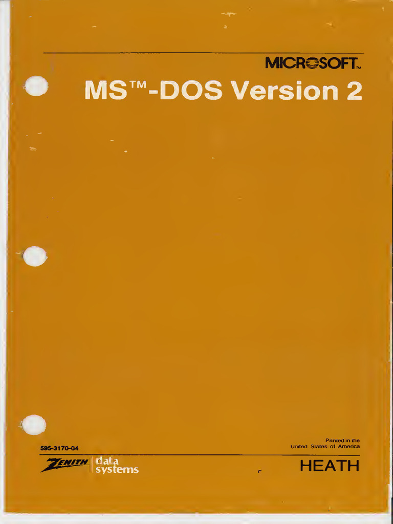 Manual Ms-Dos 2 | PDF | Booting | Programming