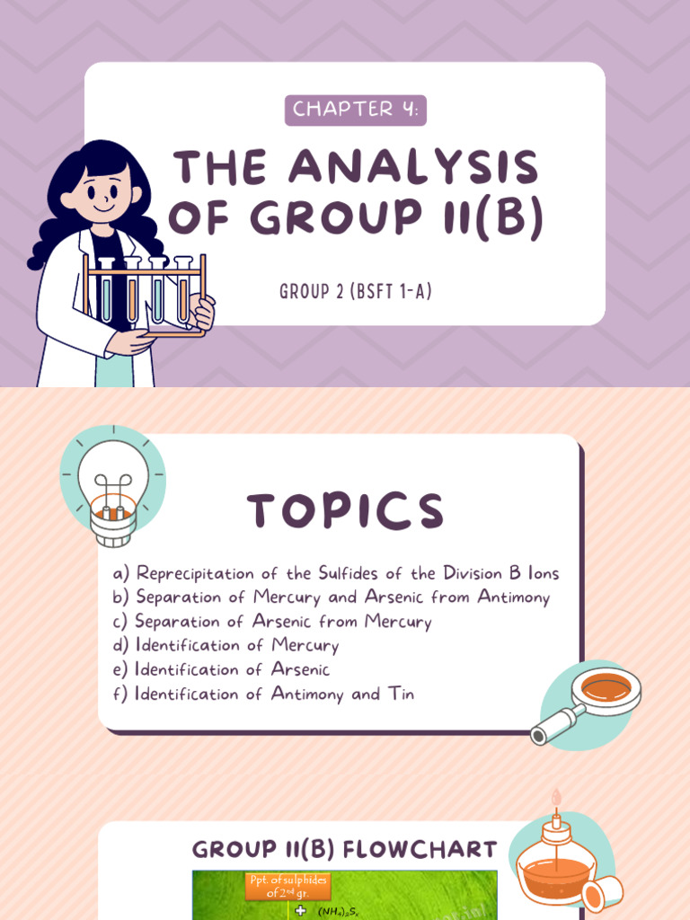 Analysis of Group IIB | PDF | Precipitation (Chemistry) | Mercury (Element)