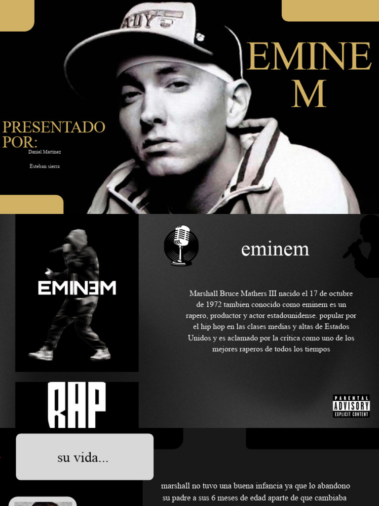 EMINEM Daniel Martinez 8d Power Point | PDF | Musica Popular ...