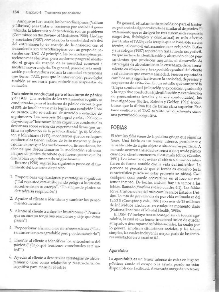 Tema IV Fobias | PDF