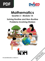 Detailed Lesson Plan in Mathematics 2 Solves Routine and Non-Routine ...